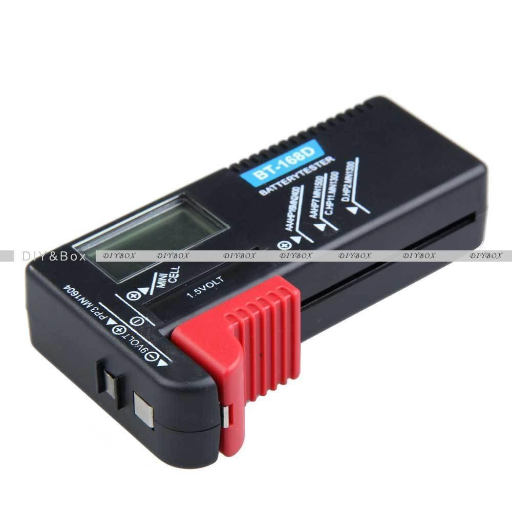 Universal AA AAA C D 9V 1.5V Button Cell Battery Volt Tester Checker ...
