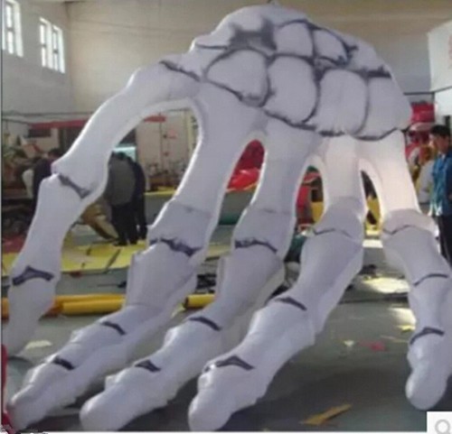 Inflatable Skeleton Hand for Halloween Decoration with Led light 3M O ...