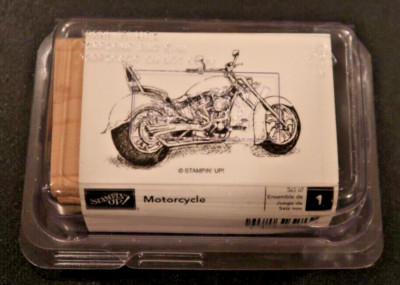 Stampin Up Motorcycle Rubber Stamps NEW! wheels bike | eBay