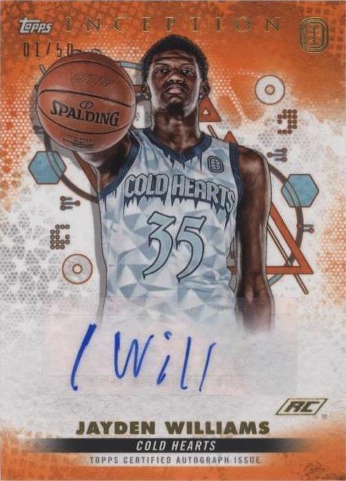 2022-23 Topps Inception OTE Overtime Elite - Inception Autographs Jayden Williams #IA-JW2 Orange ...