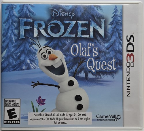 Disney Frozen: Olaf's Quest (Nintendo 3DS, 2013) Tested Works FREE ...