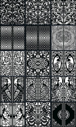 CNC Router And Laser Kit 255 Vectors Files Knockout Panel Decoration ...