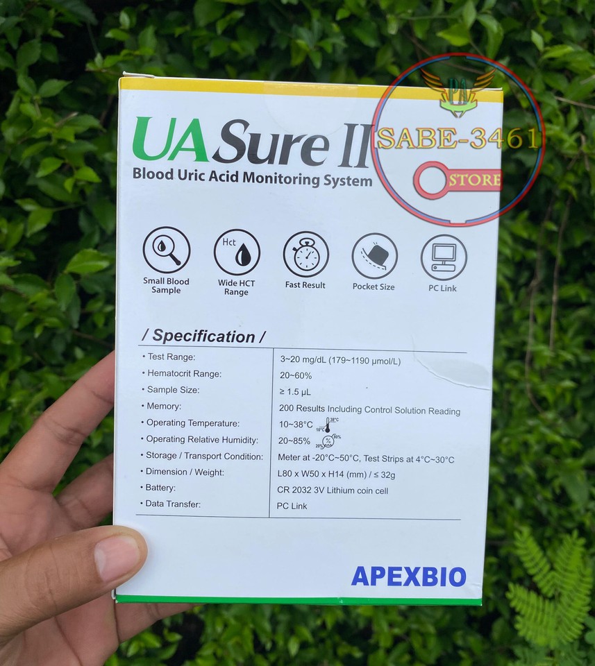 UASure II Uric Acid Meter Test Kit Uric Acid Gout (Tool and 25 ...