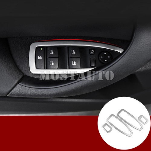 For BMW X1 F48 Stainless Car Door Window Switch Button Trim Cover 2016 ...