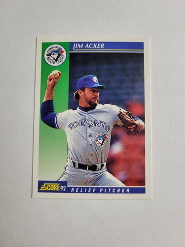 1992 Score Baseball #63 Jim Acker | eBay