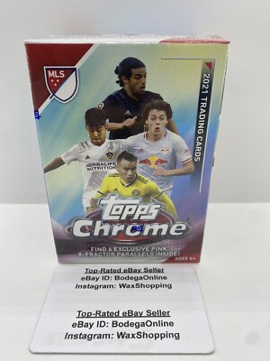 2021 Topps Chrome MLS Soccer Blaster Box New and Factory Sealed 6 Pink ...