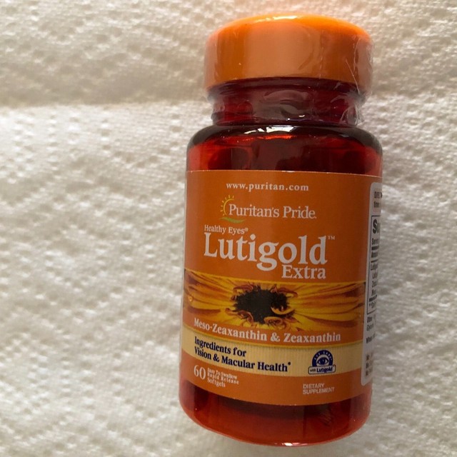 Puritan's Pride Healthy Eyes Lutigold Extra 60 Soft Gels Lutein W Meso ...