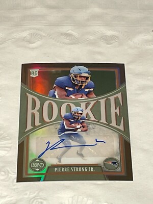 2022 Legacy Rookies Premium Penmanship Bronze Pierre Strong Jr Rookie ...