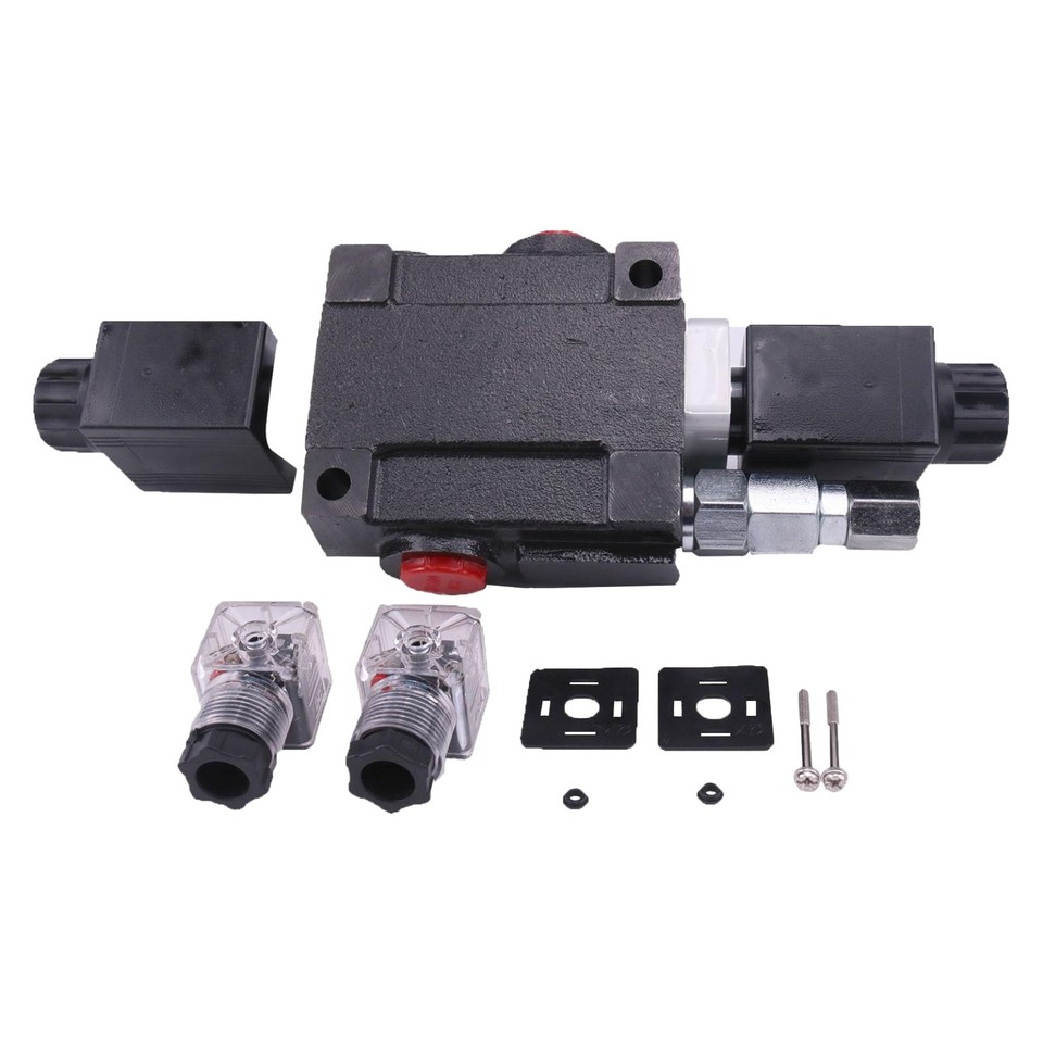12V DC Hydraulic Control Valve Double Acting HCV-S1x13 ForValve 13 GPM ...