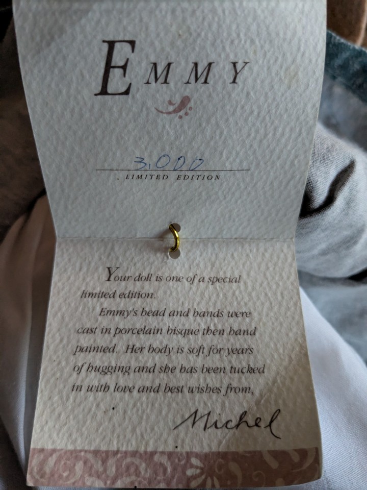 Michel & Co Porcelain Dolls Emma & Boo -Sunday Collection No Box - Free ...