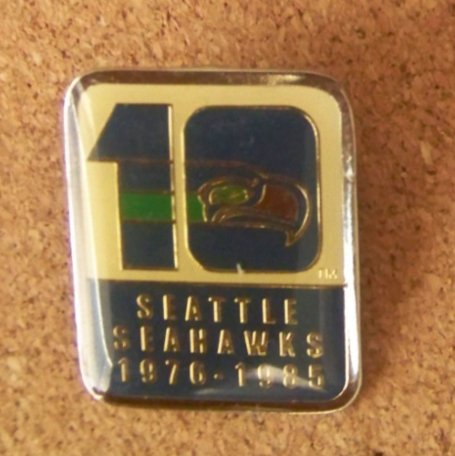 1985 Seattle Seahawks 10 Years 1975-1985 pin Anniversary NFL c46914 | eBay