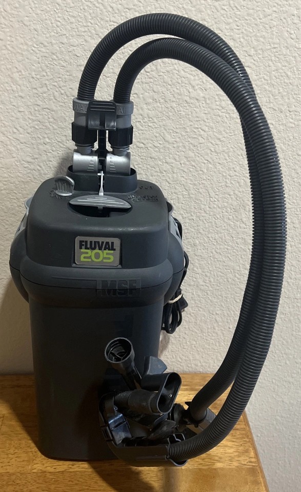 Fluval 205 External Canister Filter Set 180 GPH for Tanks Up to 40 ...