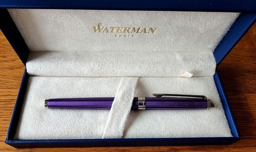 Waterman Fountain Pen Ballpoint Metropolitan ES Purple Silver Ink ...