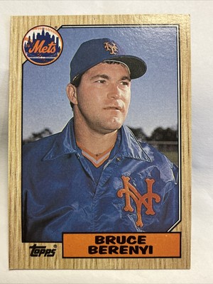 1987 Topps New York Mets Baseball Card #582 Bruce Berenyi | eBay