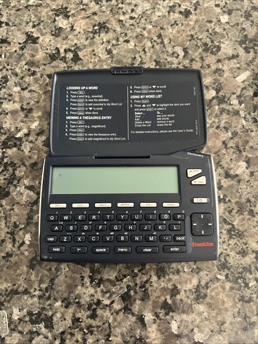 Franklin Mwd-465 Blue Portable Merriam Webster Pocket Electronic ...