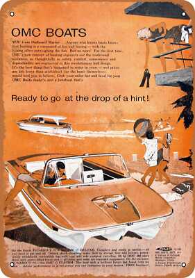 METAL SIGN - 1963 OMC Boats - Vintage Look Reproduction | eBay