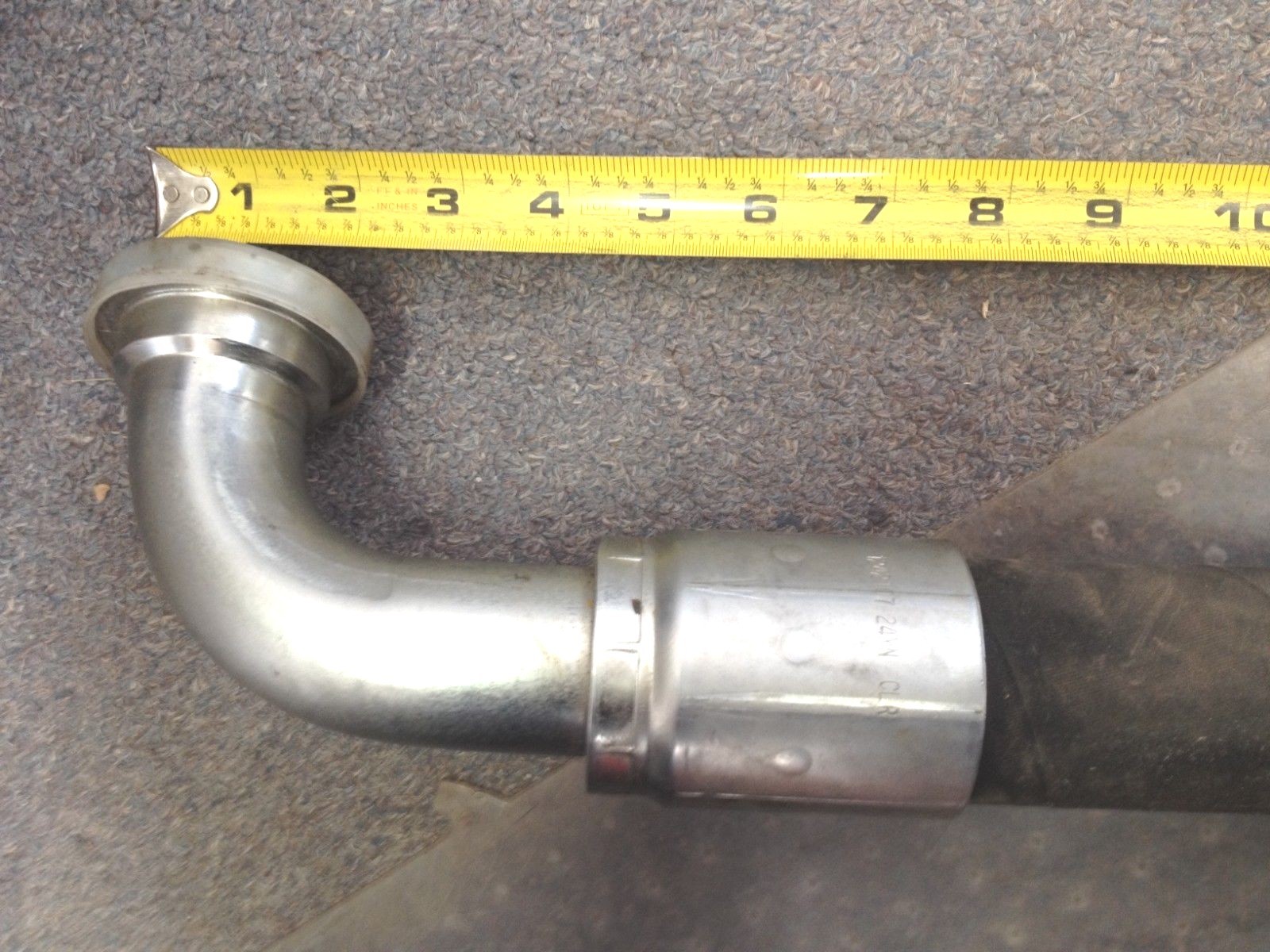 Genuine OEM Caterpillar CAT Hose AS 1E0716 -24N with fittings 1242107 ...