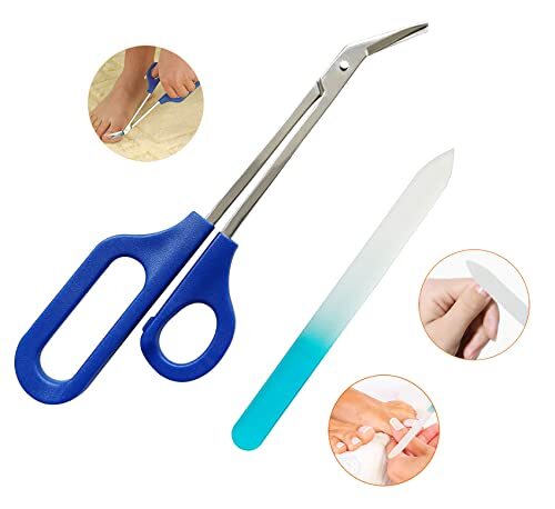 Long Handled Toenail Clippers Embroidery Scissors Nail Cutter Cuticle ...