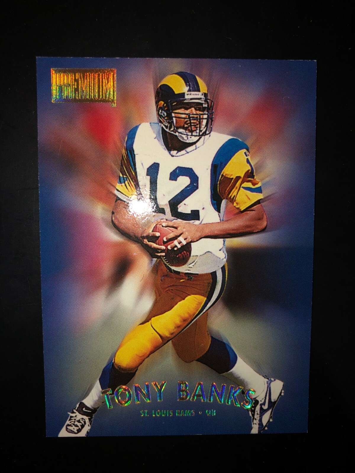 1997 SKYBOX PREMIUM FOOTBALL TONY BANKS #184 ST. LOUIS RAMS NFL CARD ...