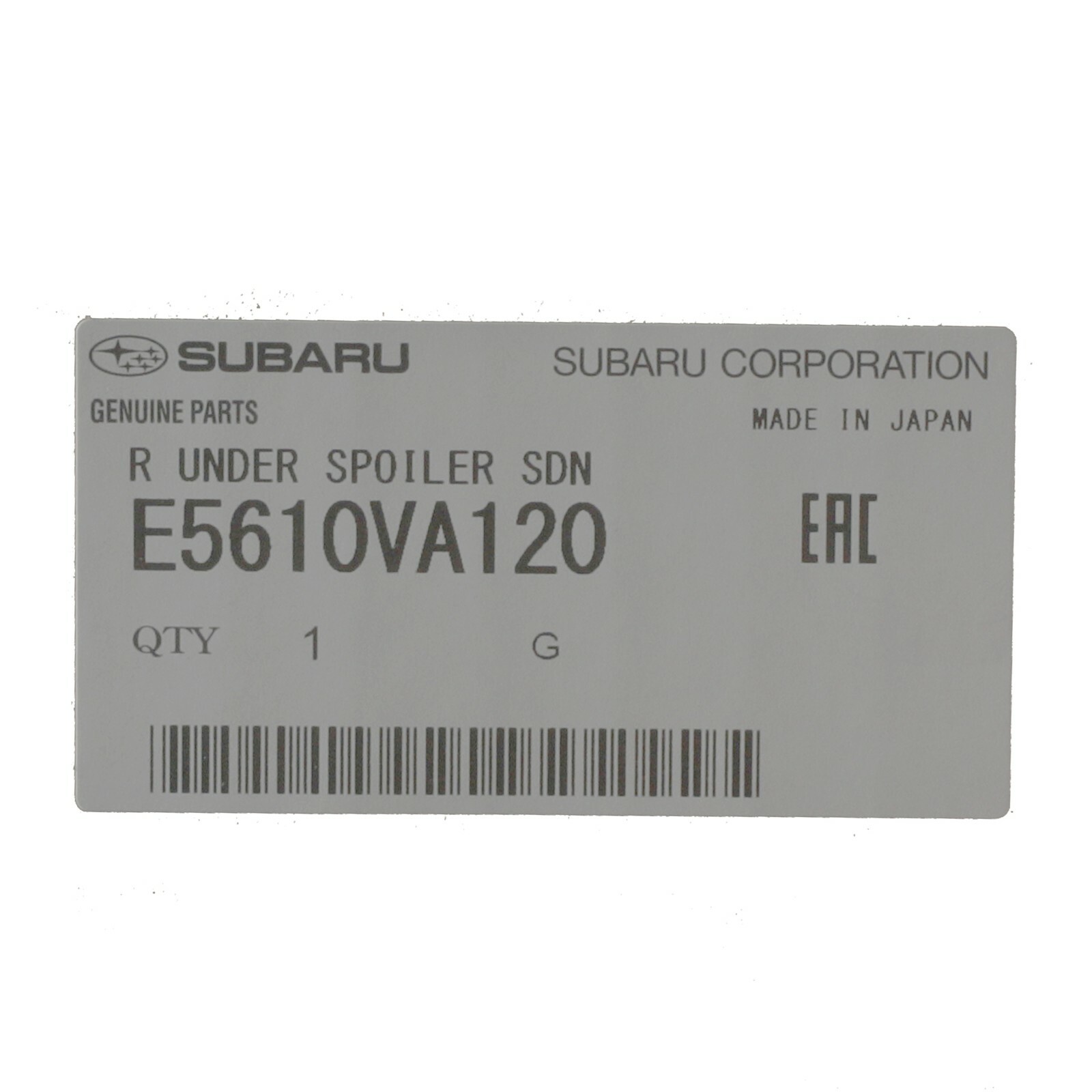 OEM NEW 2015-2021 Subaru WRX Rear Left Under Spoiler Lip Driver Side ...