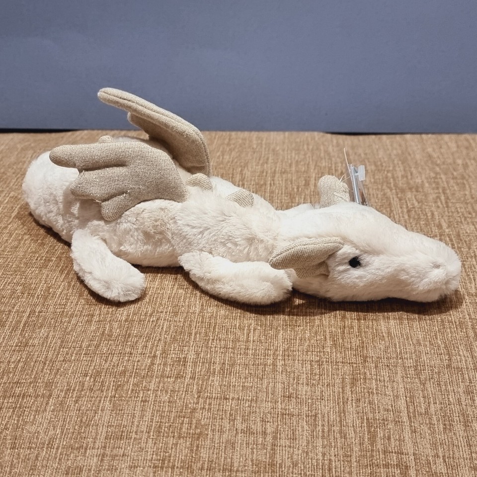 Jellycat Snow Dragon Soft Toy Plush Little BNWT | eBay UK
