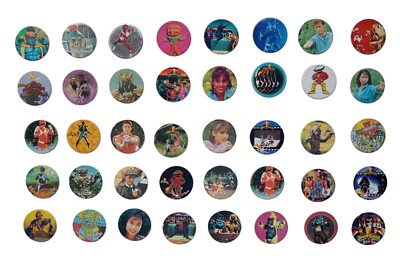 *HH* Lotto 40 Pog Might Morphin Power Rangers Cap Caps Pogs Cards Card ...