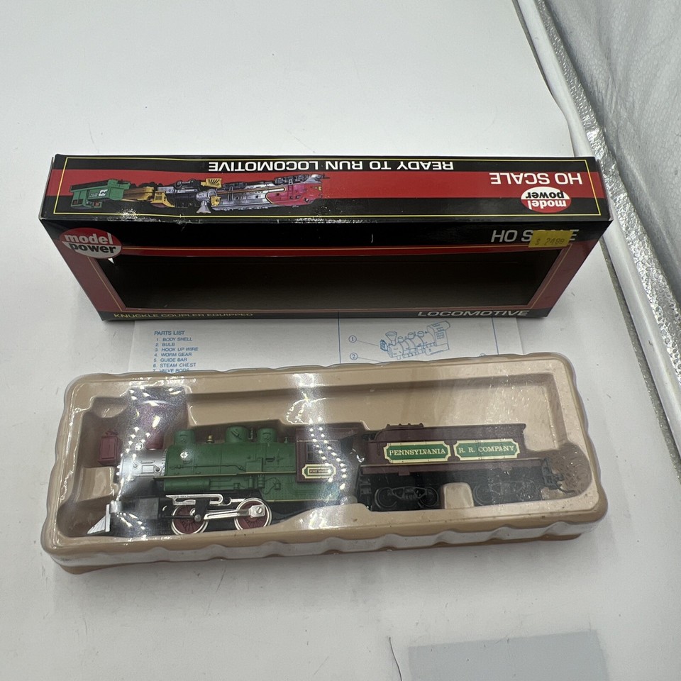 MODEL POWER HO SCALE OLD TIME FAT BOY 0-4-0 PENNSY LOCOMOTIVE WITH ...