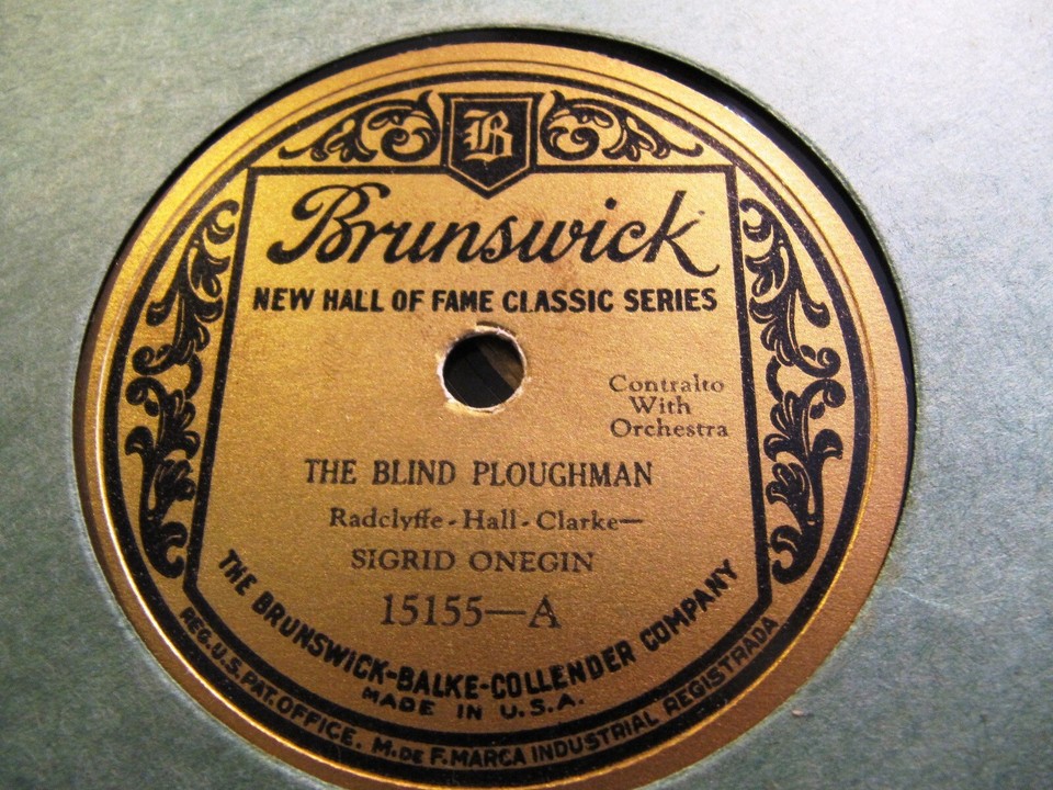 1927 SIGRID ONEGIN Contralto Coloratura THE FAIRY PIPERS / Blind ...