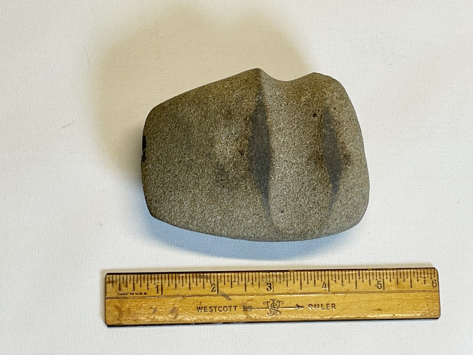 Vintage Native American Grooved Stone Axe Head | eBay