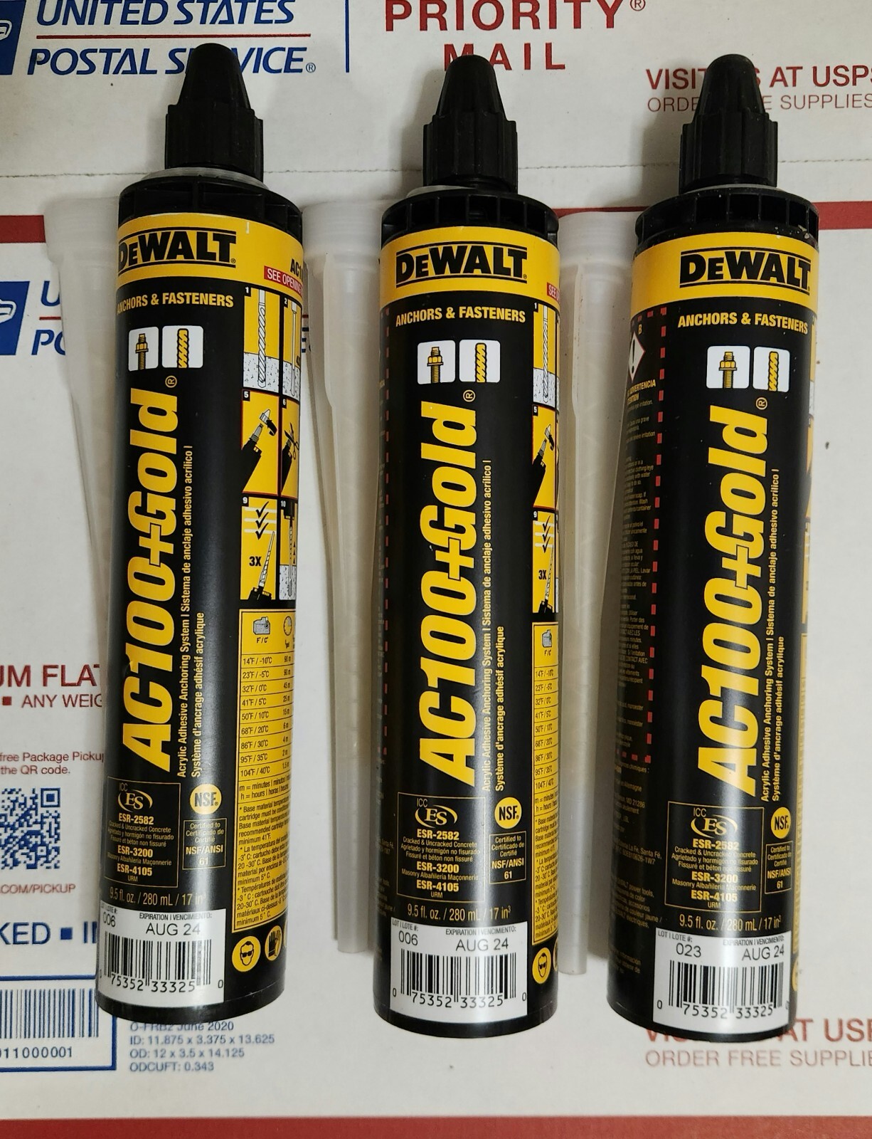 DEWALT AC100+GOLD 9.5 FL OZ SET OF 3. 75352770109 | eBay