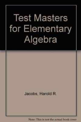 Elementary Algebra - Paperback, by Jacobs Harold R. - Acceptable ...