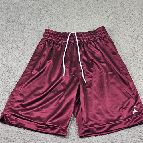 Jordan Basketball Shorts Mens Medium Burgundy Maroon Polyester NBA Gym ...