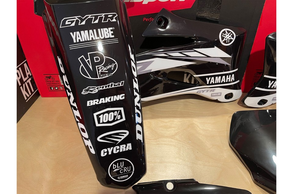 YAMAHA BLACK TEAM GRAPHICS YAMAHA YZ250F YZ450F YZF250 YZF 2006 2007 ...