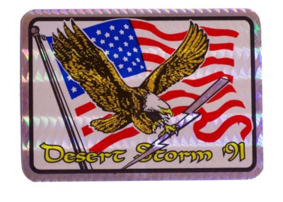 Desert Storm '91 Flag Reflective Decal Bumper Sticker | eBay