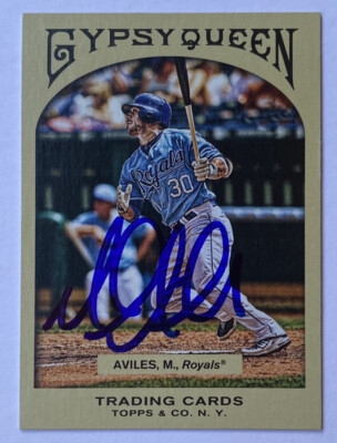 Mike Aviles Signed Topps #189 2011 Card Kansas City Royals Auto MLB RAD ...