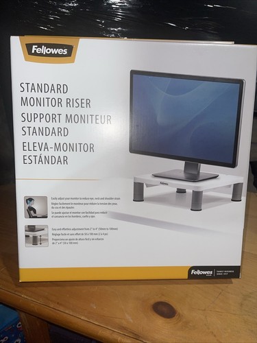 Fellowes Standard Monitor Riser 13 1/8 x 13 1/2 x 2 Platinum/Graphite ...