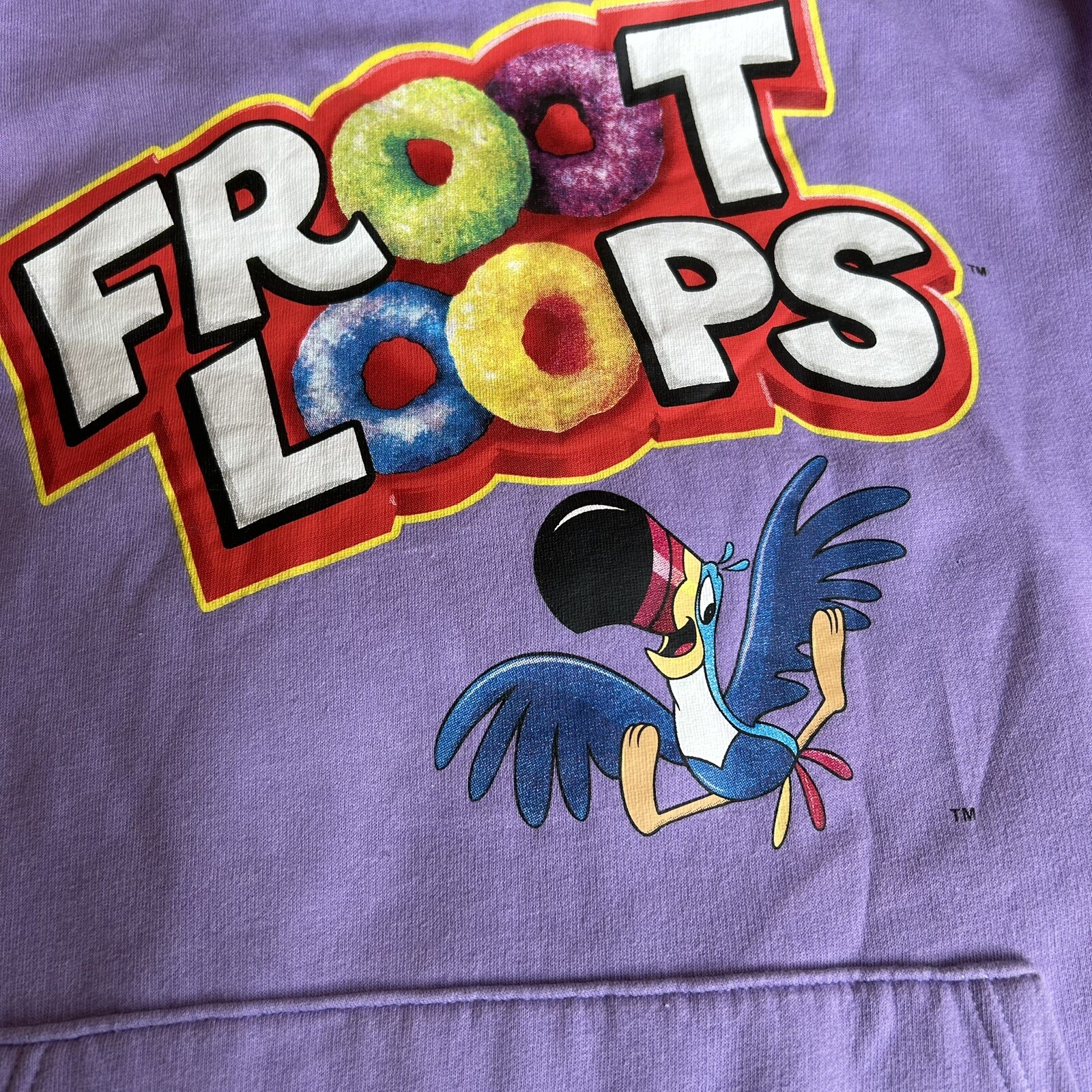 Kellogg’s Froot Loops Toucan Sam Hoodie Purple Size M… - Gem