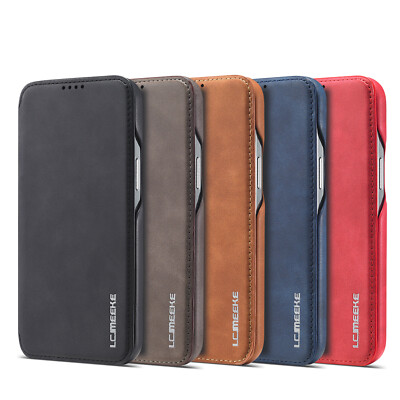 Luxury Leather Magnetic Flip Case For iPhone 17/Pro Max/iP16 15 Plus ...