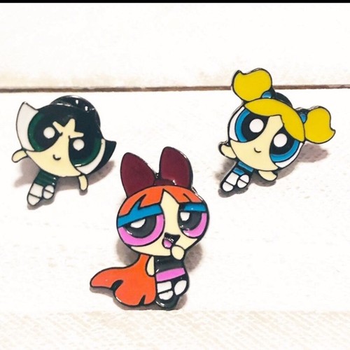 Powerpuff Girls 3 Piece Enamel Pins | eBay