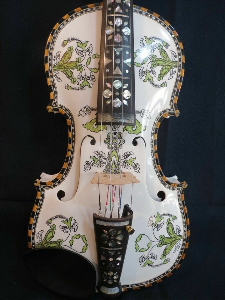 Hardingfele Hardanger Norwegian fiddle ,Professional 4/4 violin 8 ...