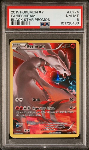 2015 POKEMON BLACK STAR PROMO RESHIRAM #XY74 PSA 8 NM #101728438 | eBay
