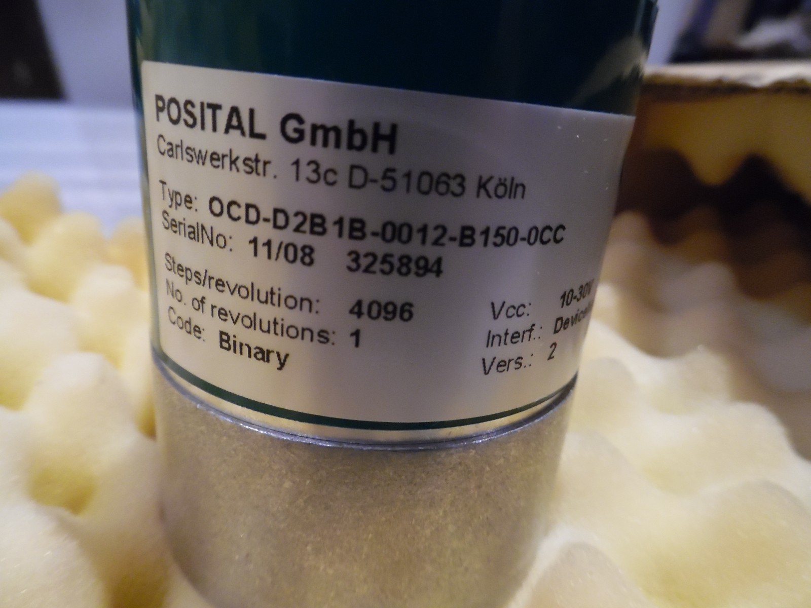 POSITAL Optical Encoder Cap OCD-D2B1B-0012-B150-0CC with Connection Cap ...