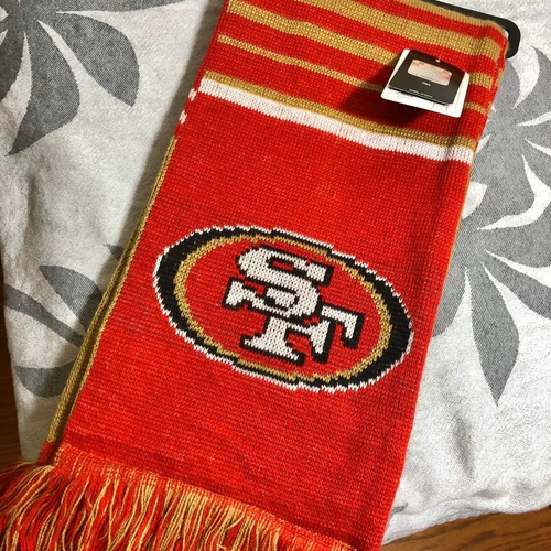 San Francisco 49ERS Big Logo NFL Licensed Scarf by Forever Collectibles ...