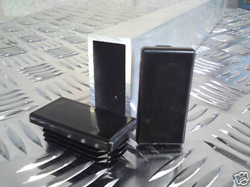 Plastic End Caps Bungs Feet Stopper Insert Square Rectangular Rectangle ...