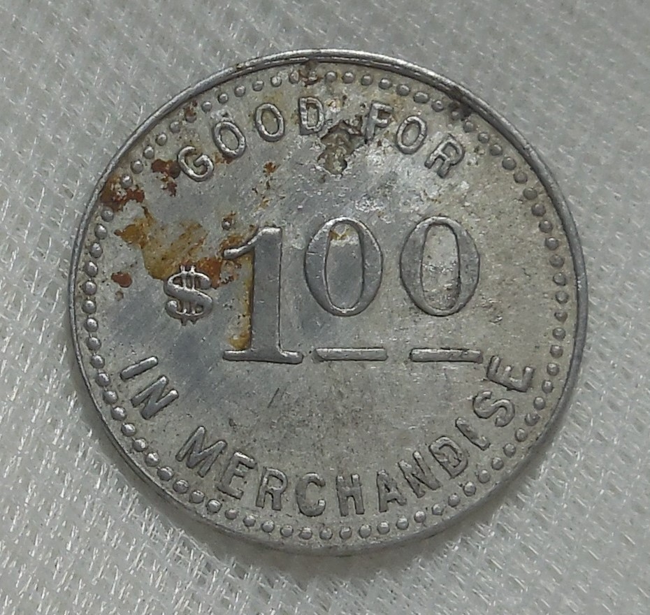 ONEIDA TENNESSEE PEARSON HARDWOOD FLOORING CO. $1.00 LUMBER SCRIP TOKEN ...