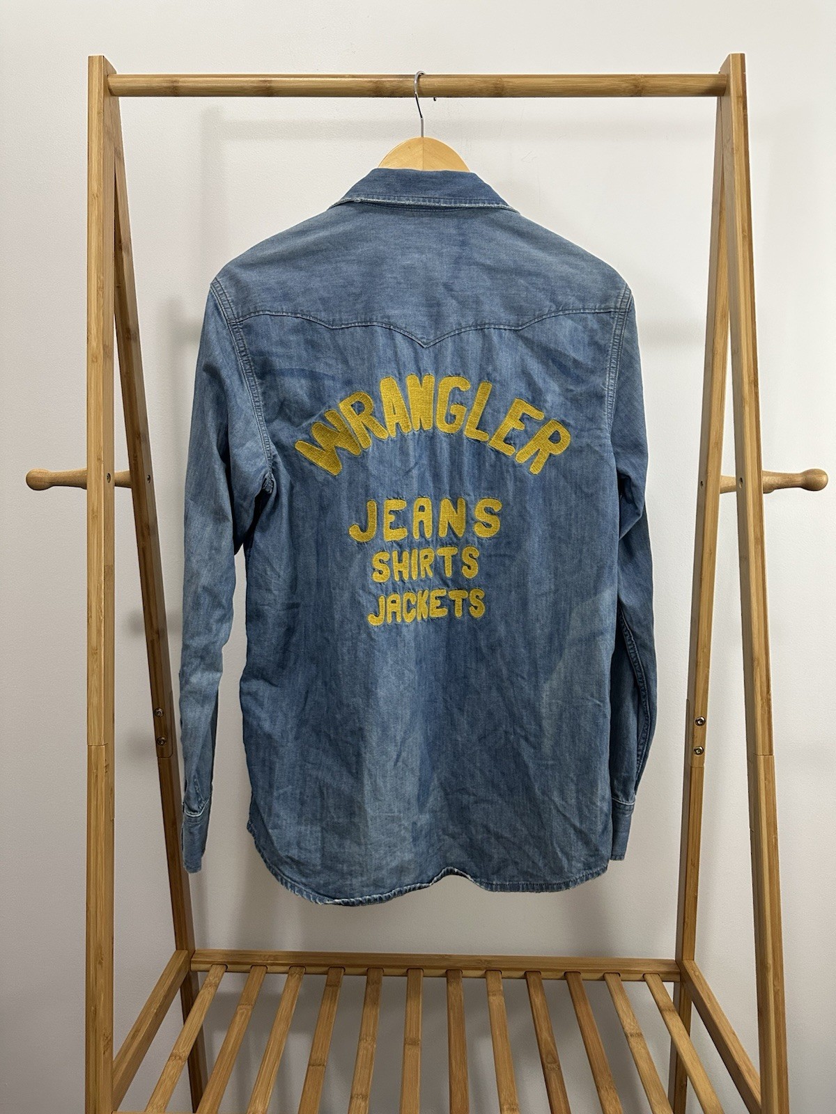 RARE SAMPLE Wrangler Chain Stitch Jeans Jackets Pearl… - Gem