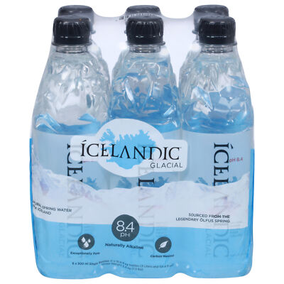 Icelandic Glacial Natural Spring Water 6-Pack 101.4 fl oz Pack of 4 | eBay