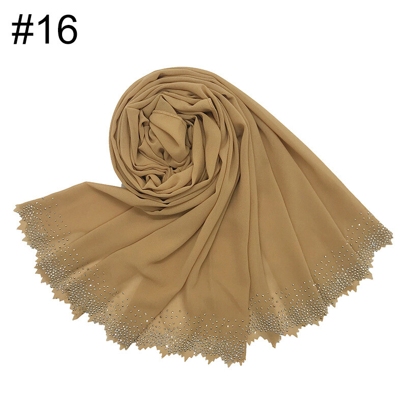 Women's Chiffon Scarf Muslim Hijabs Shawls Head Wrap Scarves ...