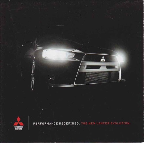 Catalogue Brochure Mitsubishi Lancer Evolution X 12/2007 ITA | eBay