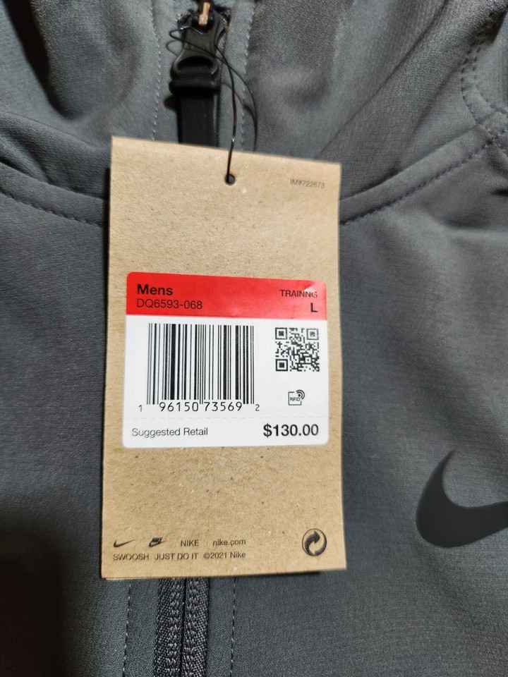 Nike Pro Flex Vent Max Mens Sz L Dri-FIT Winterized Fitness Jacket ...